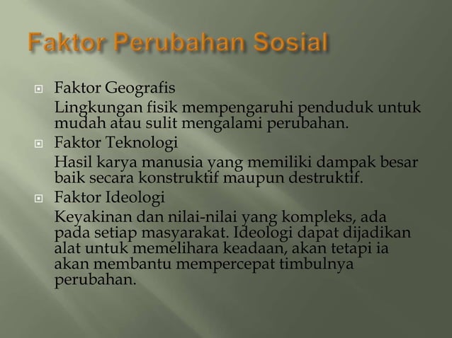 Sosiologi. perubahan sosial | PPT