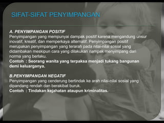 Sosiologi penyimpangan sosial | PPT