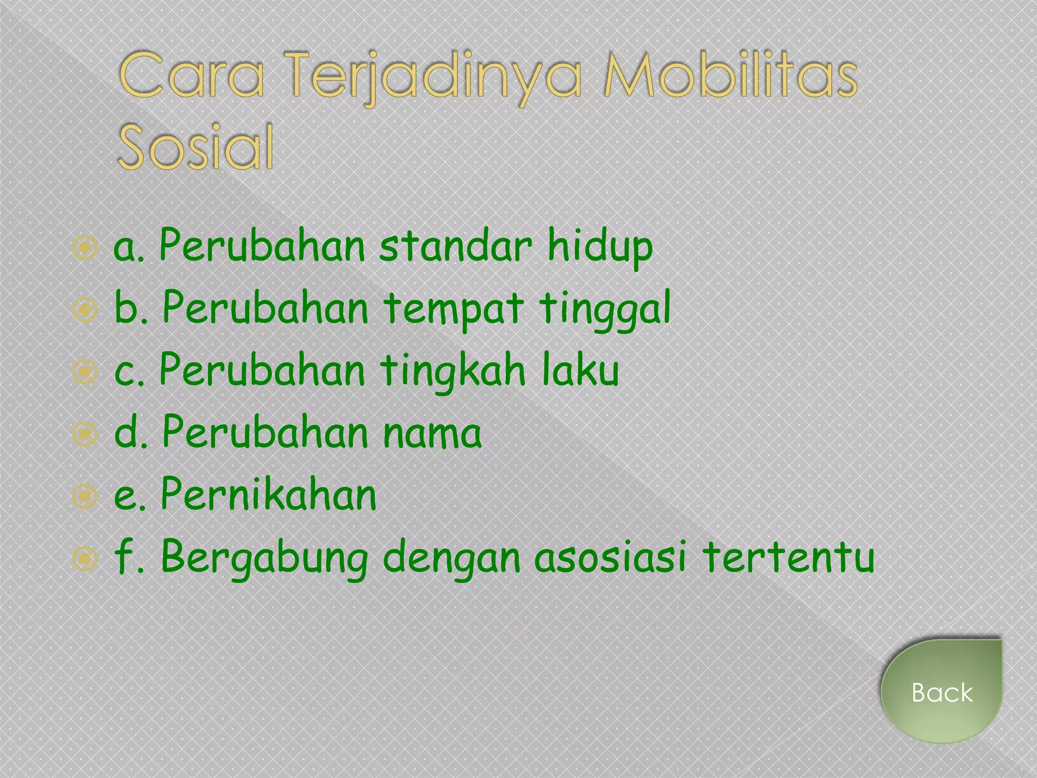 Sosiologi - Mobilitas Sosial | PPTX