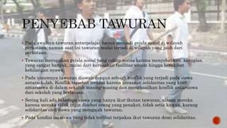 Sosiologi tawuran | PPTX