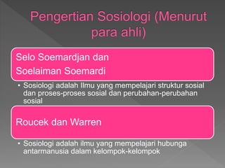 Sosiologi sebagai ilmu | PPTX