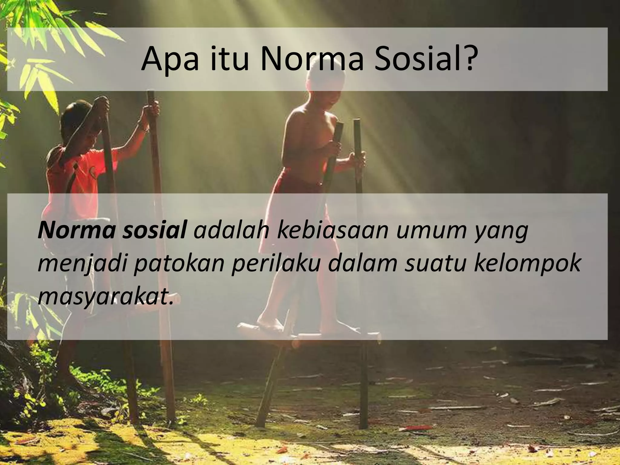 Sosiologi jenis norma sosial | PPT