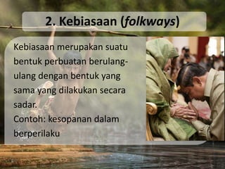 Sosiologi jenis norma sosial | PPTX