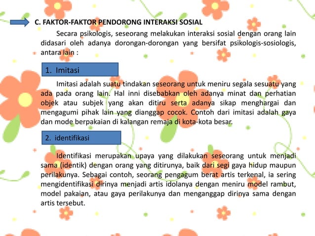 power point sosiologi "INTERAKSI SOSIAL DALAM DINAMIKA KEHIDUPAN SOSIAL" | PPTX