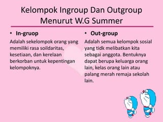 Sosiologi klasifikasi kelompok sosial dalam masyarakat | PPTX