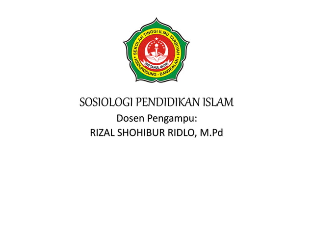 tugas SOSIOLOGI PENDIDIKAN ISLAM.pptx.pptx