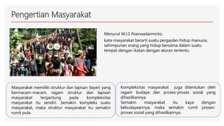 Struktur Masyarakat dan Proses Sosial | PPTX