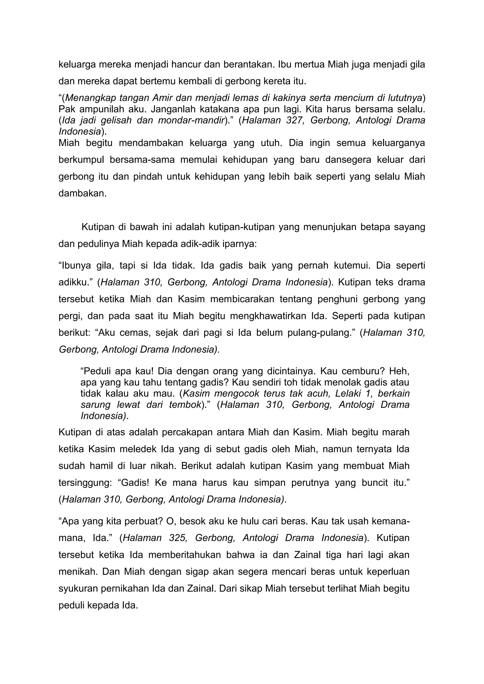 Sosok miah dalam drama gerbong | PDF