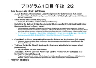 ACM SOSP11 & SOCC11 & PLOS11 Report | PPT