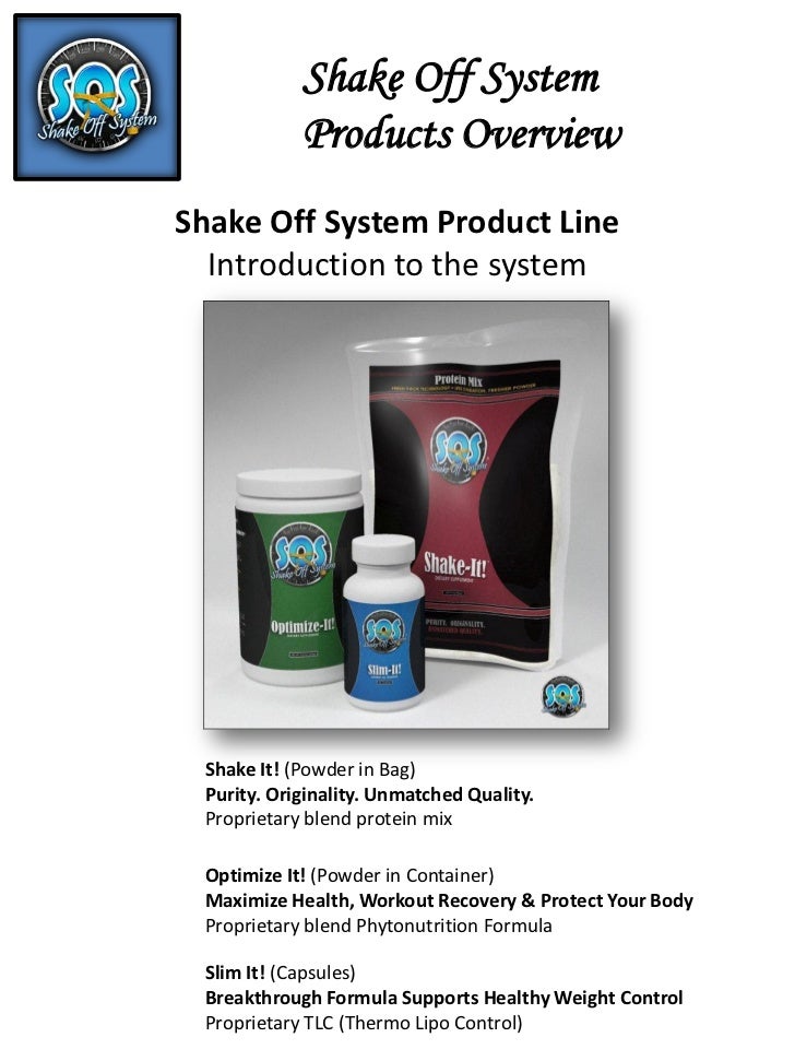 "S.O.S" Shake Off System Product Overview