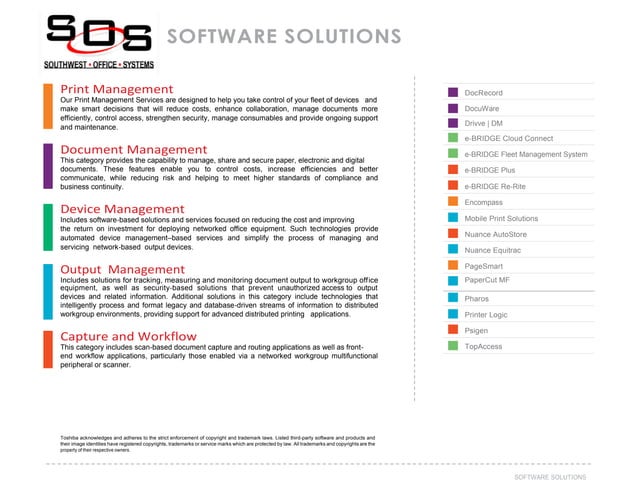 Southwest Office Systems workflow and office software solutions | PPT