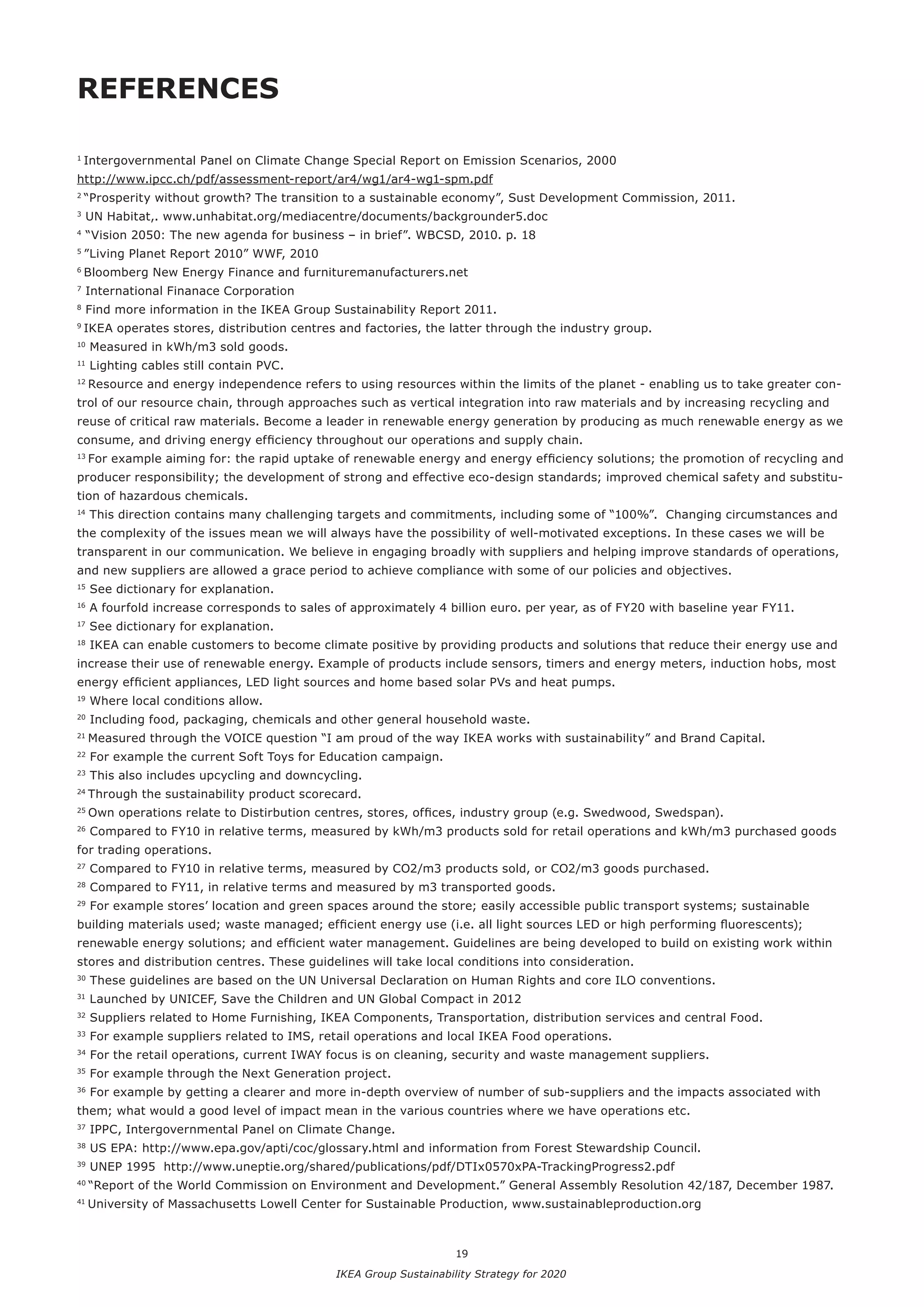 Estrategia de sostenibilidad 2020, GRUPO IKEA | PDF