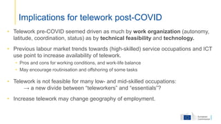 Teleworkability and the COVID-19 crisis: A new digital divide? - Matteo ...