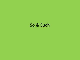 So & such | PPTX