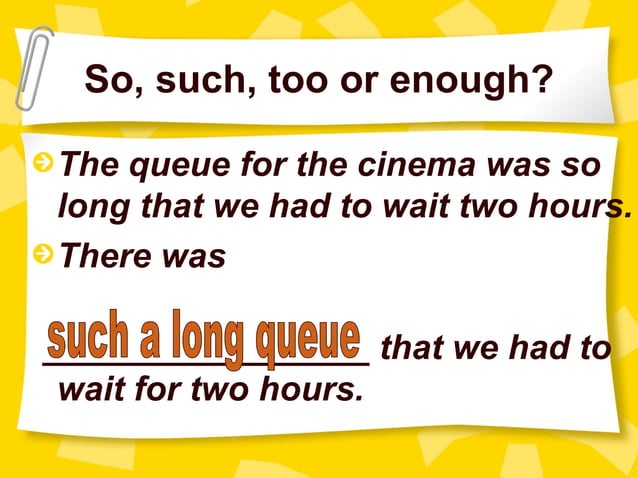So such and too enough | PPT