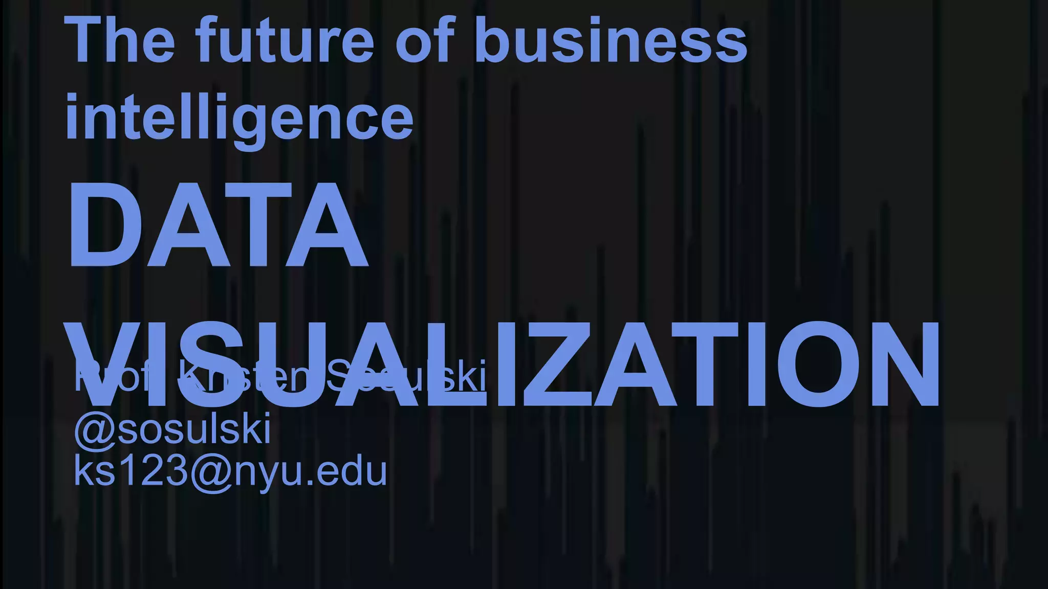 The Future of Business Intelligence: Data Visualization | PPTX