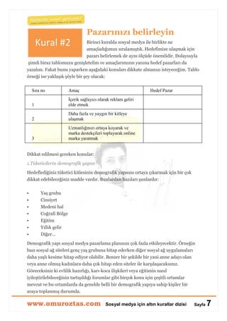 Sosyal medya için 10 altın kural | PDF