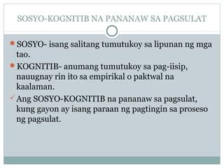 Sosyo Kognitib na Pananaw sa Pagsulat | PPT