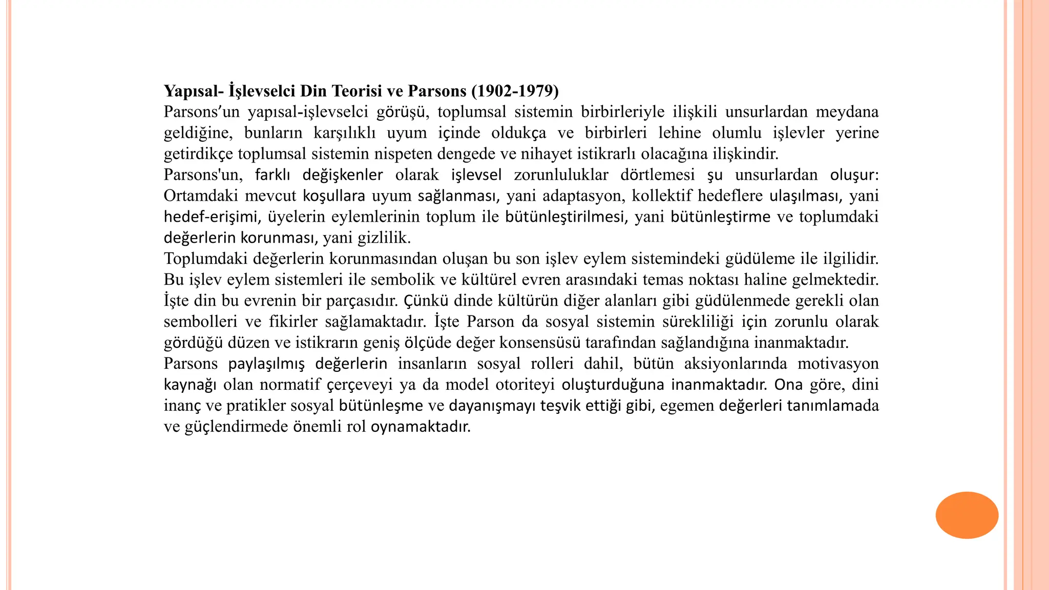 Sosyolojik Teori ve Din.pptx sunumu genel | PPTX