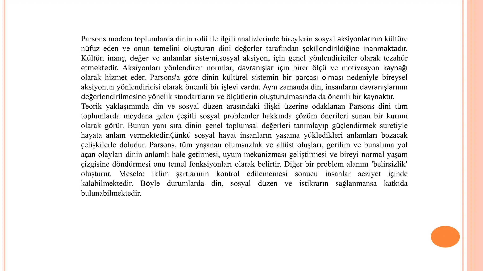 Sosyolojik Teori ve Din.pptx sunumu genel | PPTX