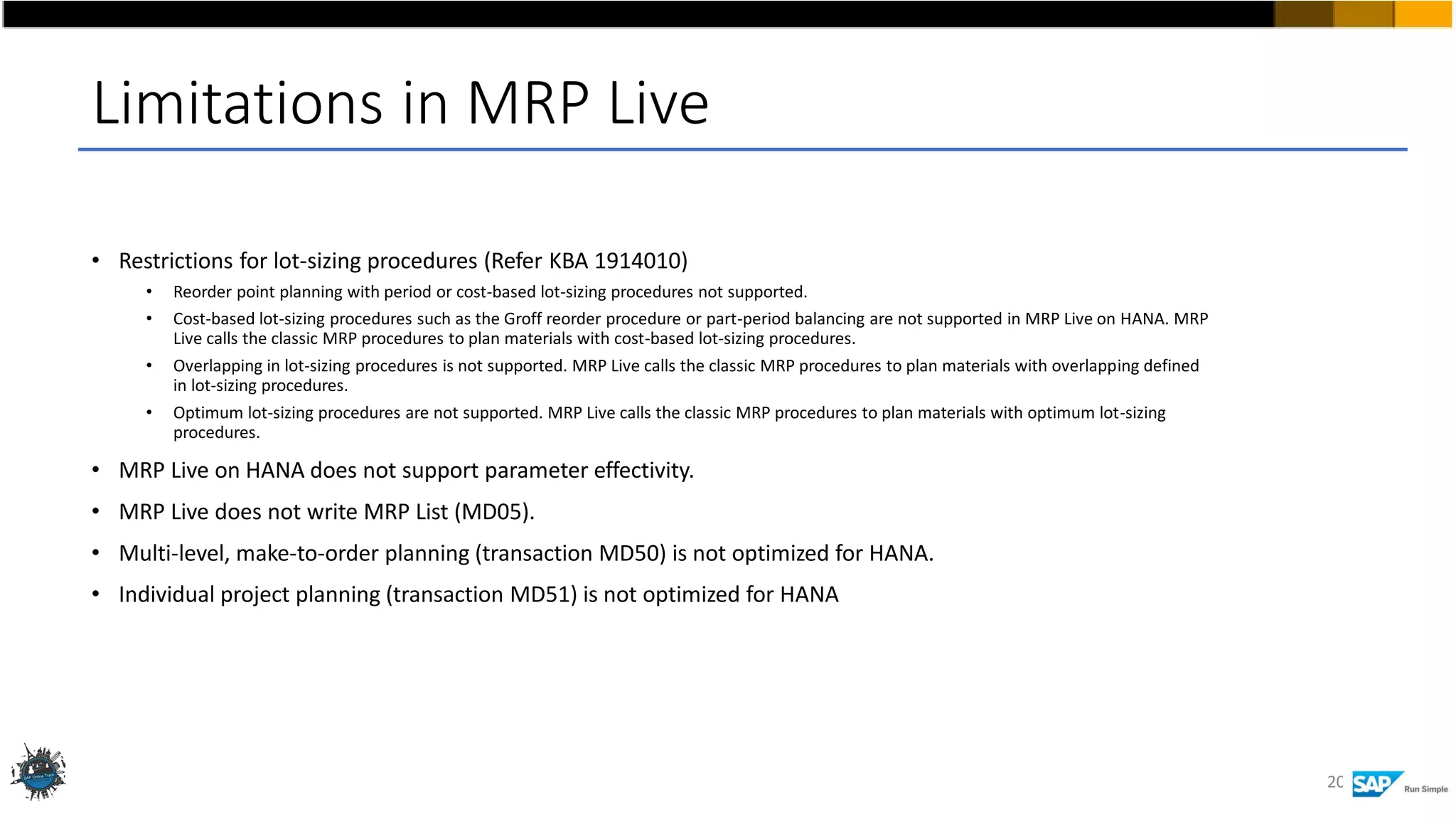 MRP Live on S/4 HANA | PDF