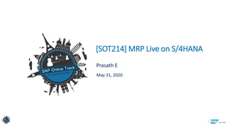 MRP Live on S/4 HANA | PDF