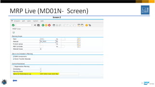 MRP Live on S/4 HANA | PDF