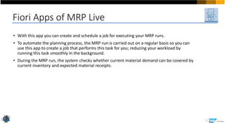 MRP Live on S/4 HANA | PDF