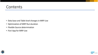 MRP Live on S/4 HANA | PDF