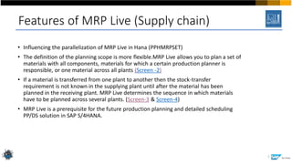 MRP Live on S/4 HANA | PDF