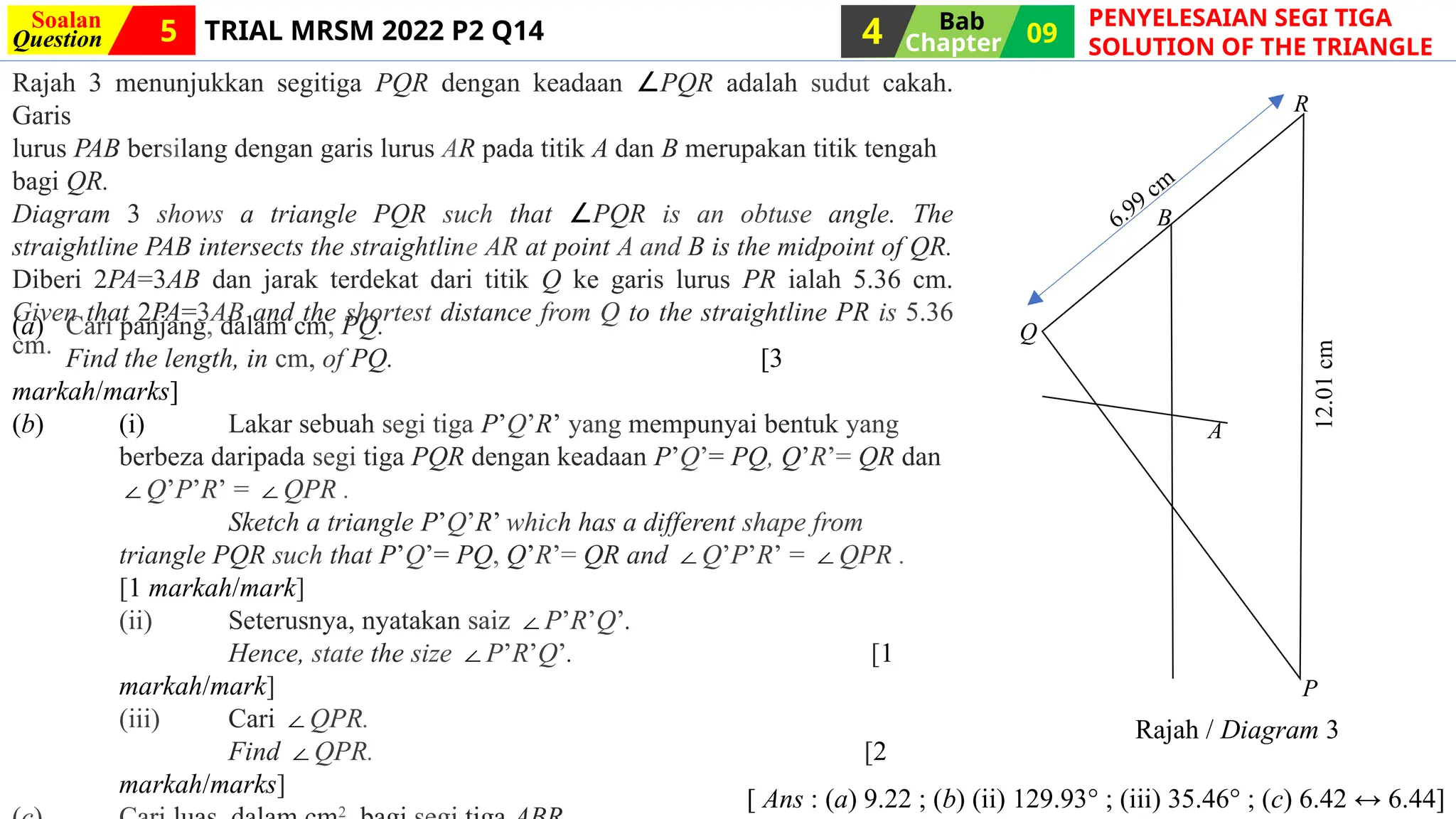 Penyelesaian Segitiga (Solution of Triangles)_Students | PPTX