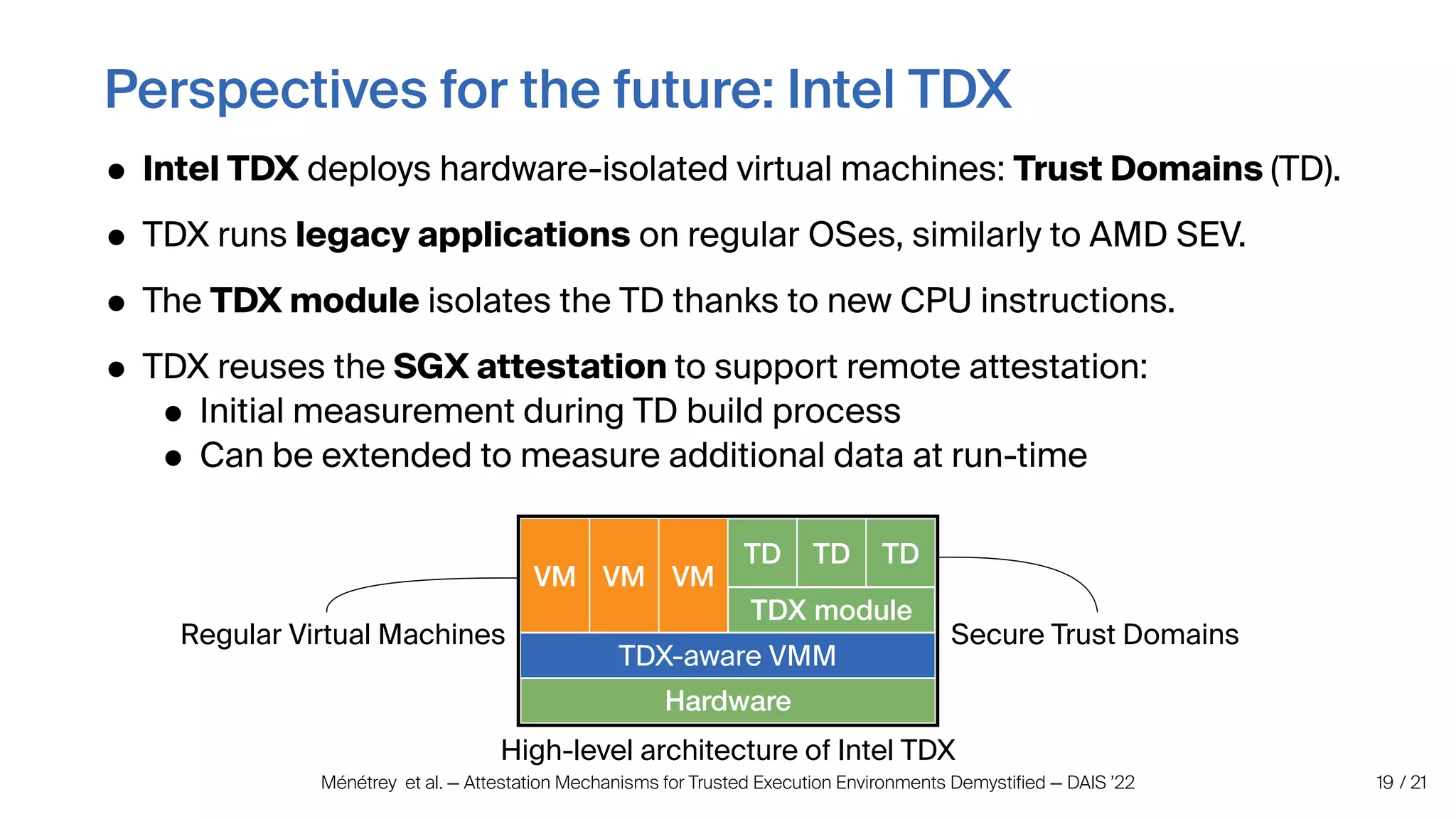 Attestation Mechanisms for Trusted Execution Environments Demystified ...