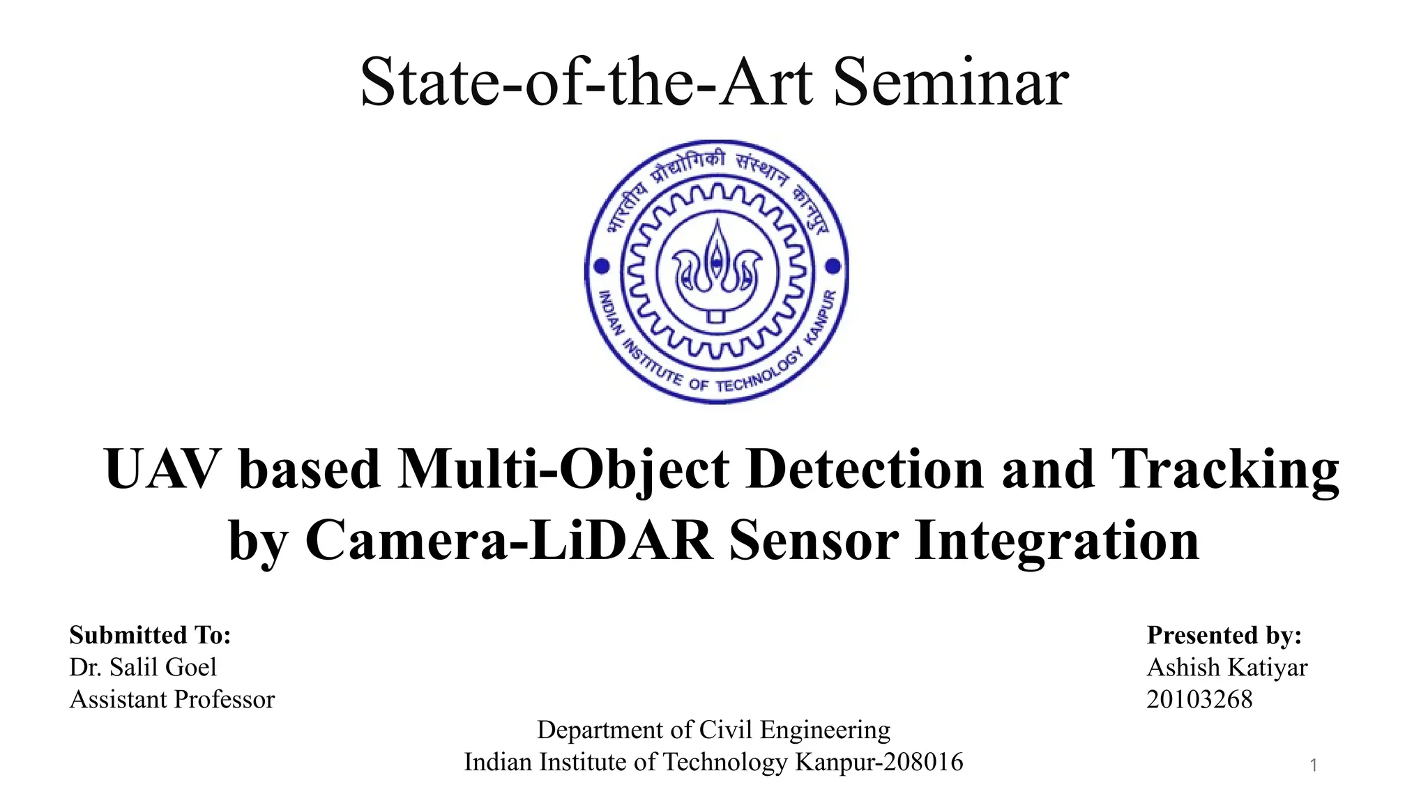 sensor fusion presentation iit kanpur ashish | PPT