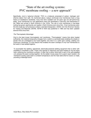 PVC Membrane Roofing Technology 250708 (3) | PDF