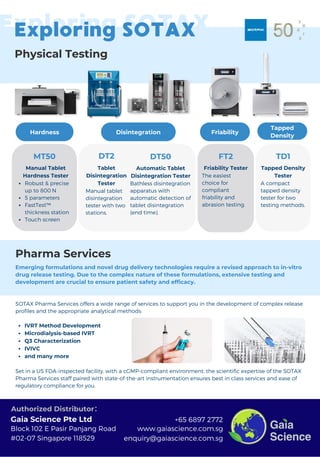SOTAX Pharmaceutical Testing System in Singapore | PDF