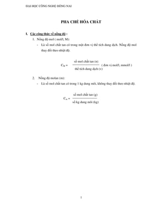So tay pha che hoa chat | PDF