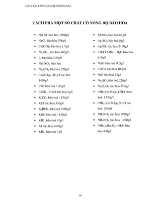 So tay pha che hoa chat | PDF