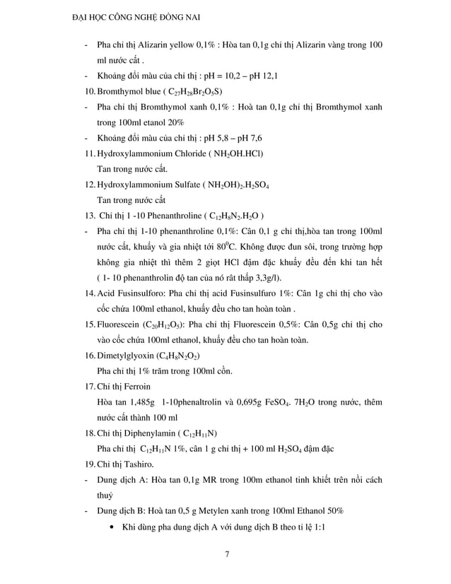 So tay pha che hoa chat | PDF