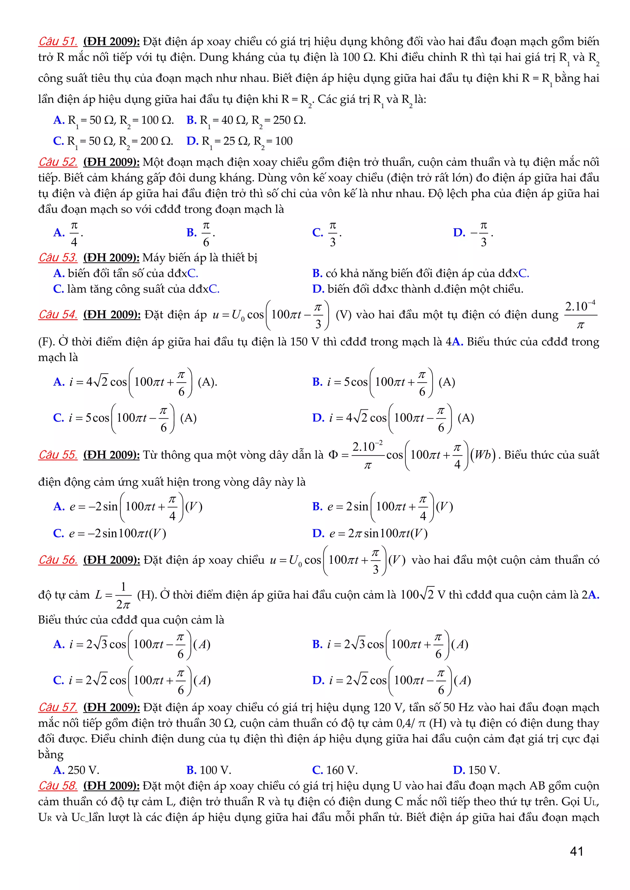 So tay tom tat cong thuc vat ly 12 | PDF