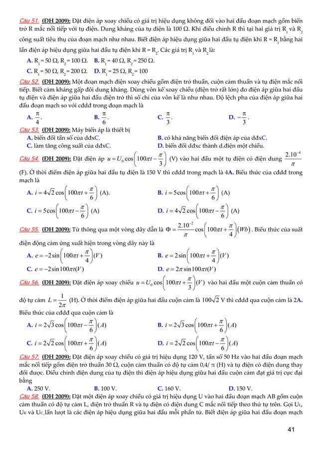 So tay tom tat cong thuc vat ly 12 | PDF
