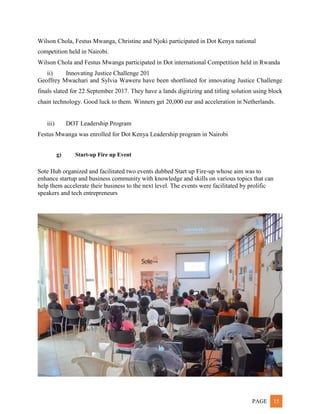 Sote ICT and Sote Hub Annual Report 2017 | PDF