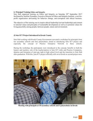 Sote ICT and Sote Hub Annual Report 2017 | PDF