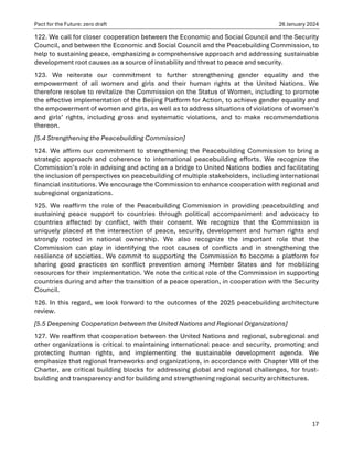 UN Summit of the Future: Draft Outcome Document | PDF