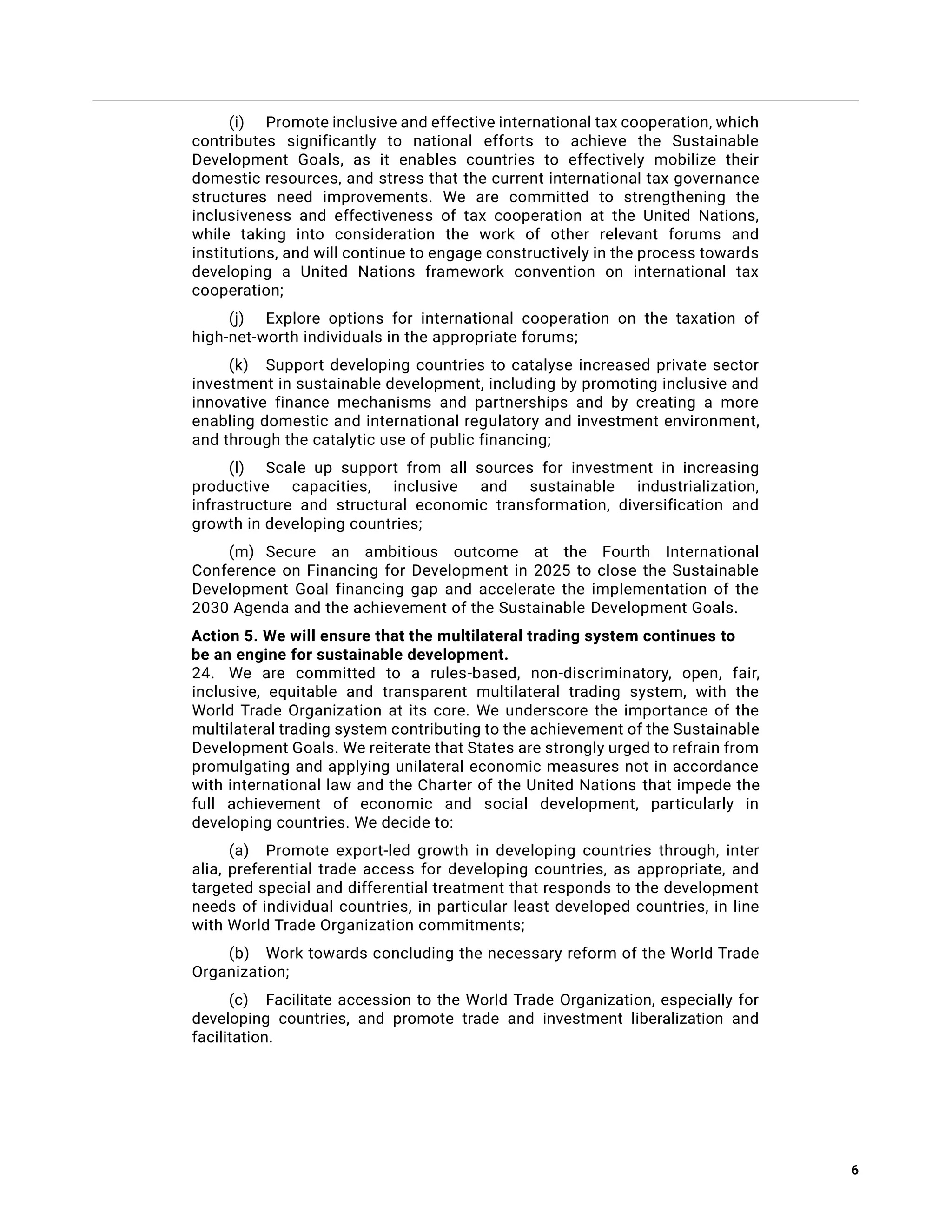 UN Summit of the Future : Pact for the Future | PDF