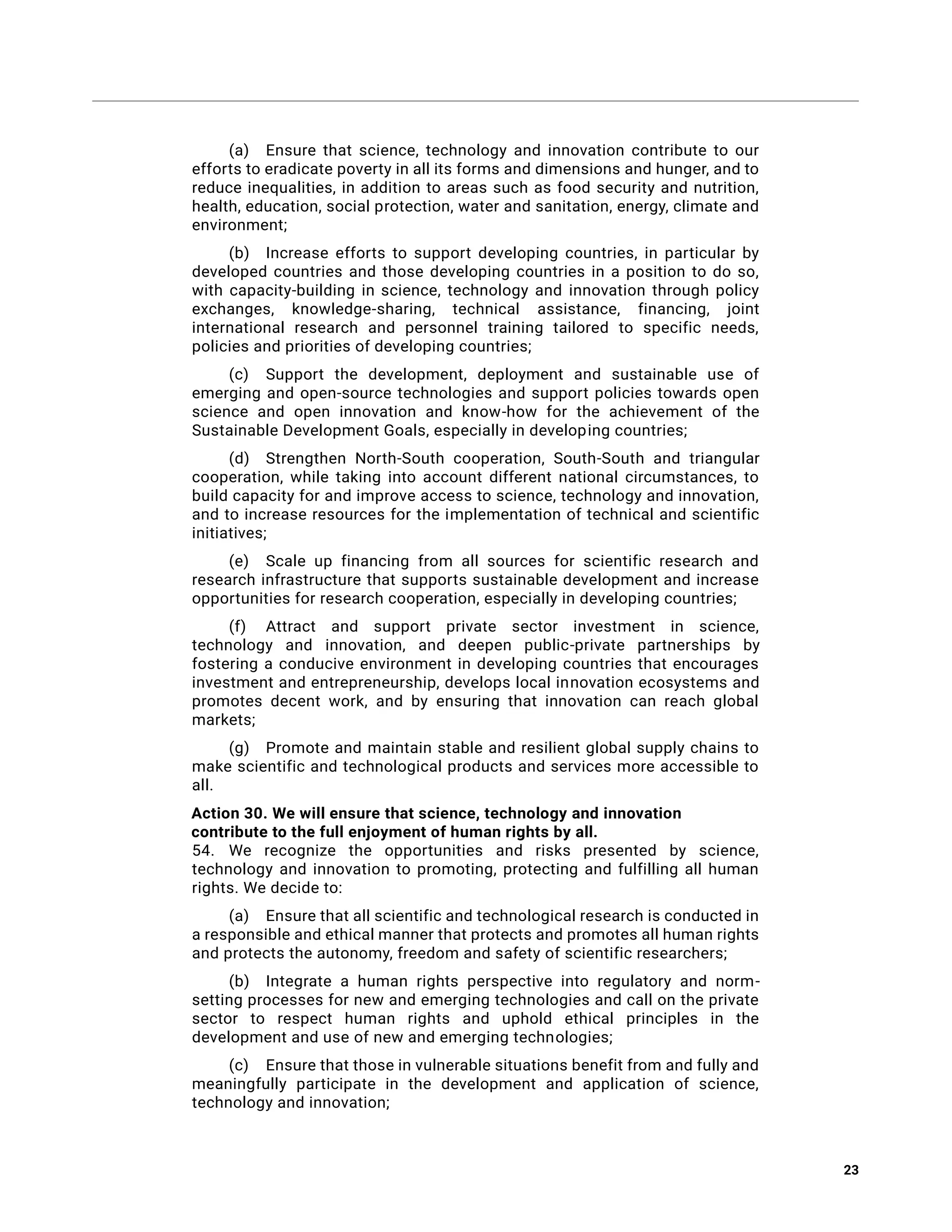 UN Summit of the Future : Pact for the Future | PDF