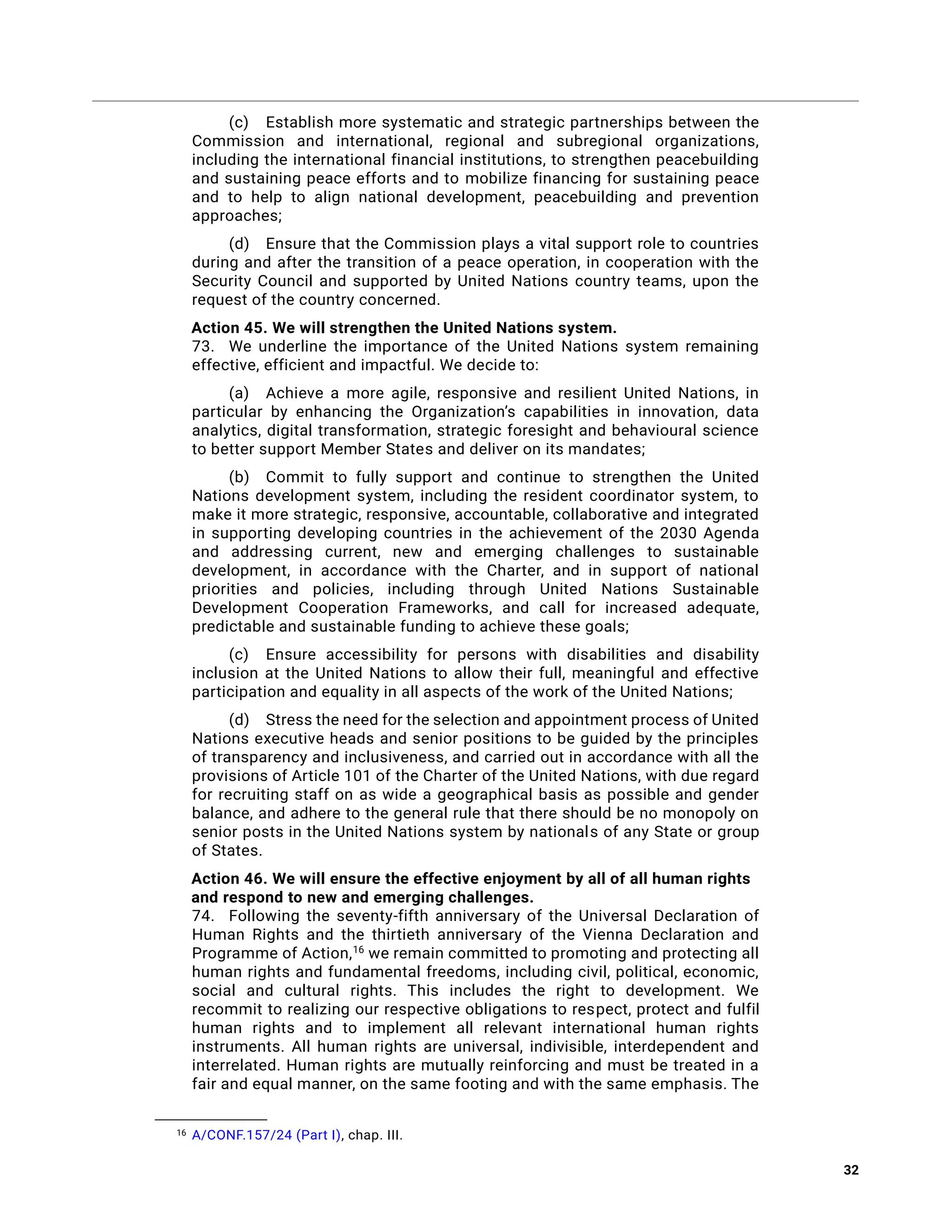 UN Summit of the Future : Pact for the Future | PDF