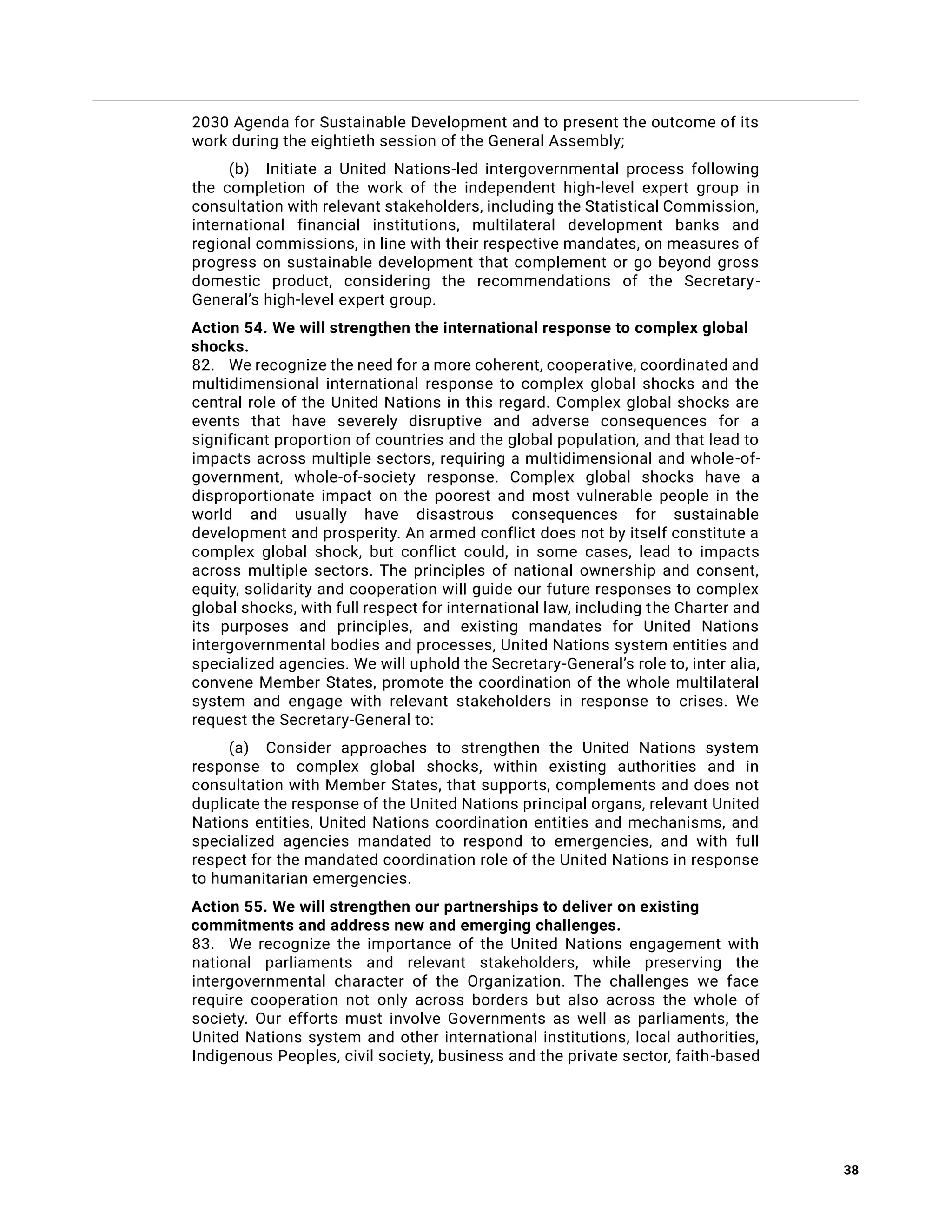 UN Summit of the Future : Pact for the Future | PDF