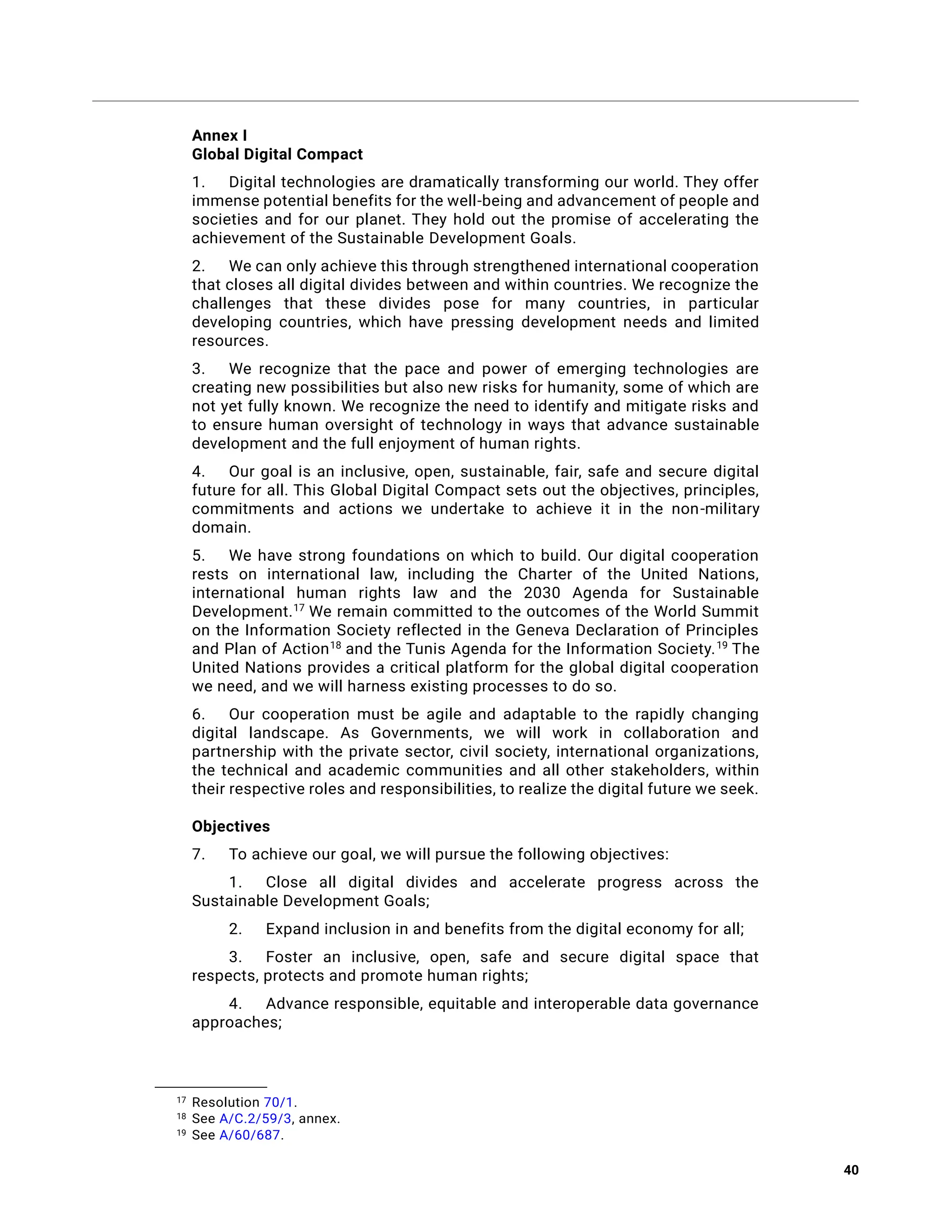 UN Summit of the Future : Pact for the Future | PDF