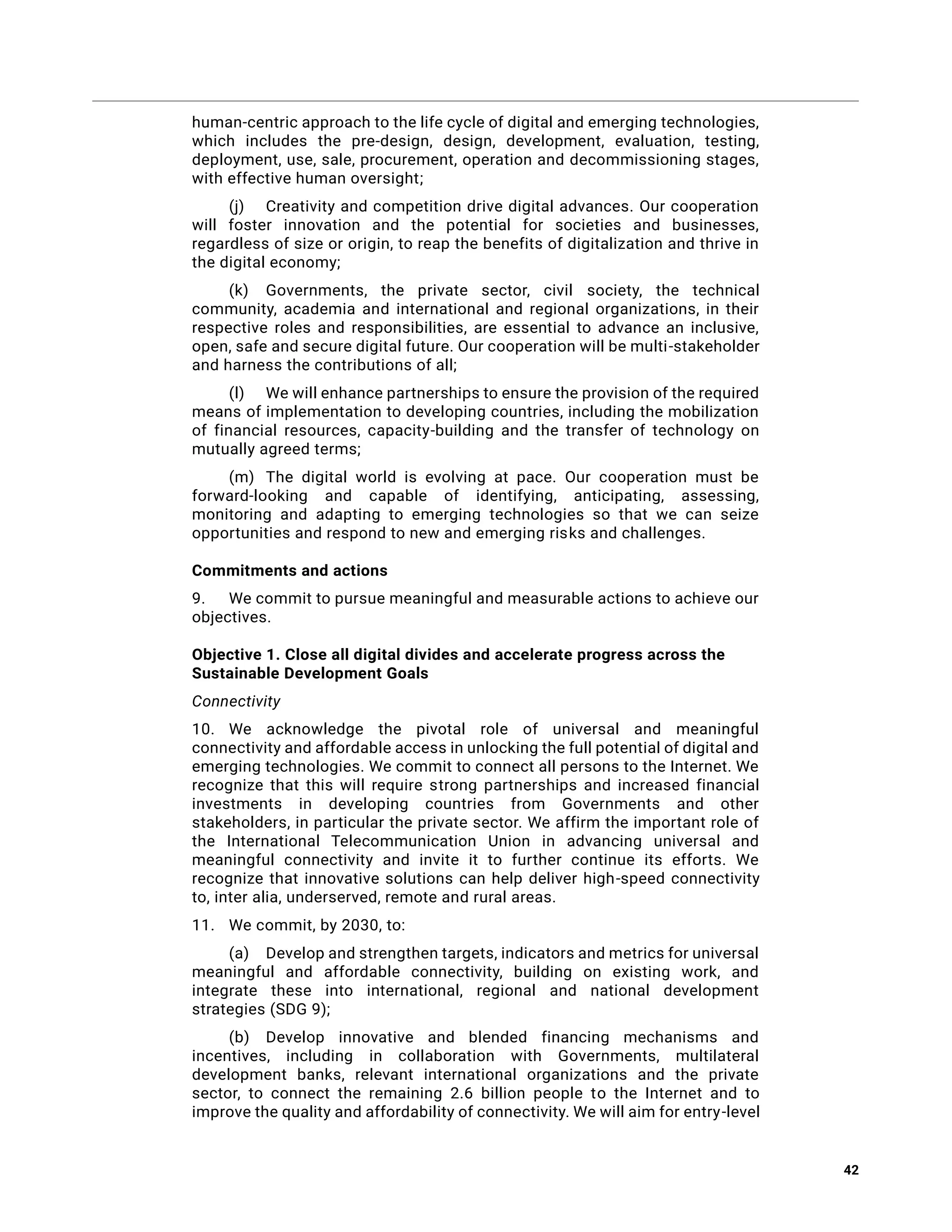 UN Summit of the Future : Pact for the Future | PDF