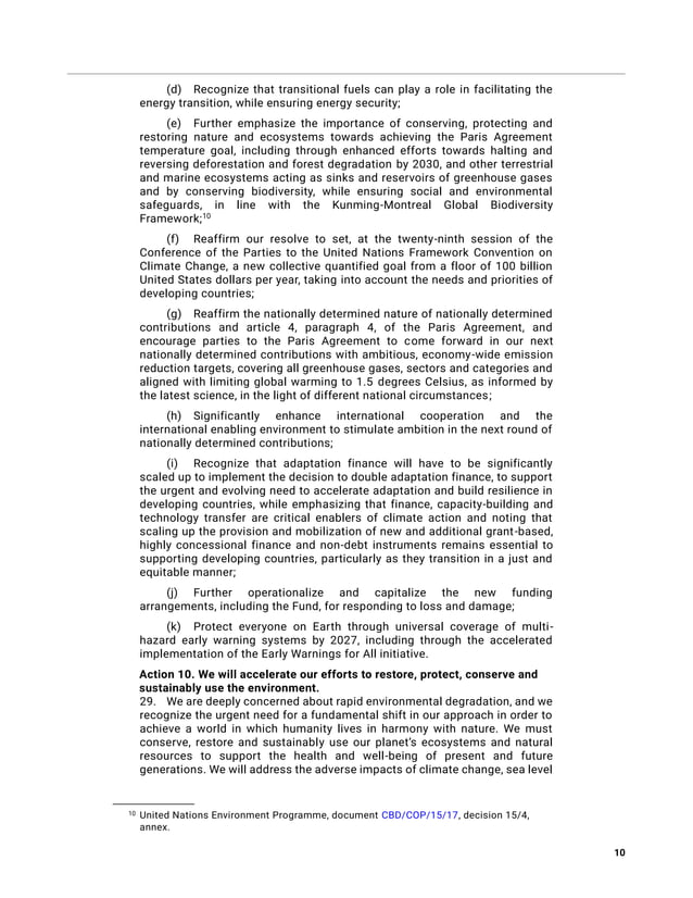 UN Summit of the Future : Pact for the Future | PDF